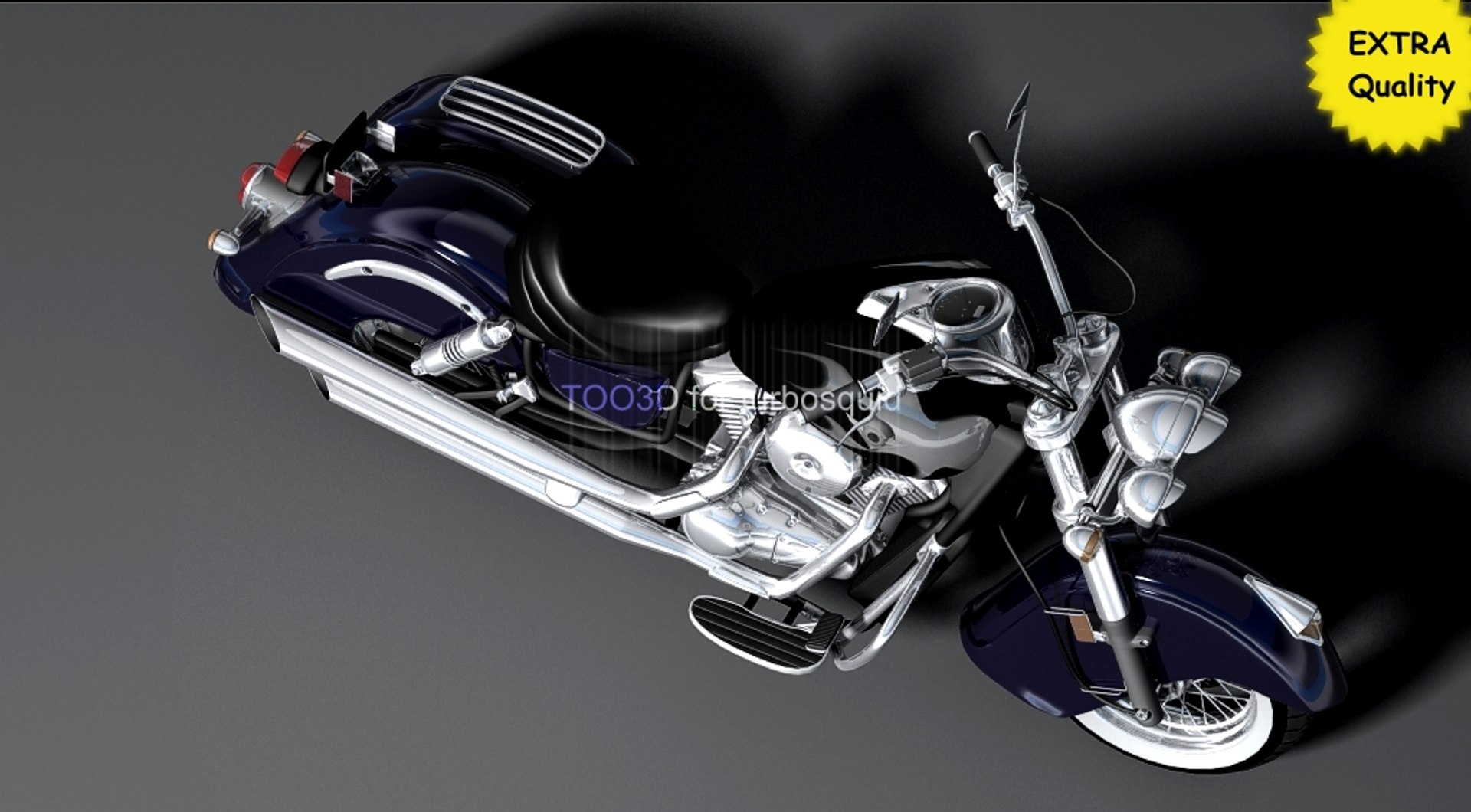Kawasaki Drifter 3d Model