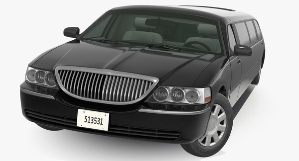 Stretch limousine generic black car 3D - TurboSquid 1422318