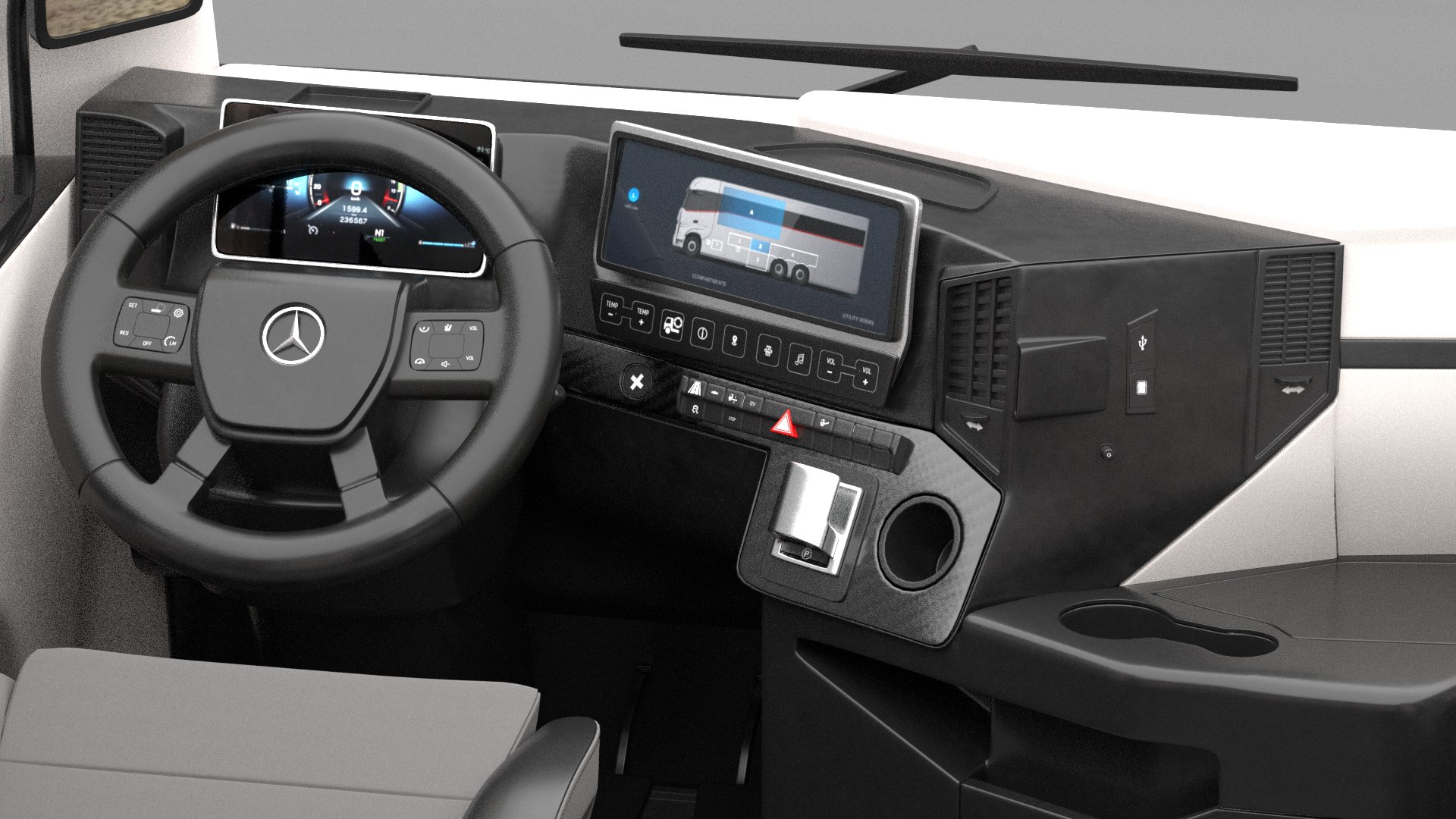 Dembell Motorhome Model M Blue Class A Mercedes-Benz Actros Gigaspace ...