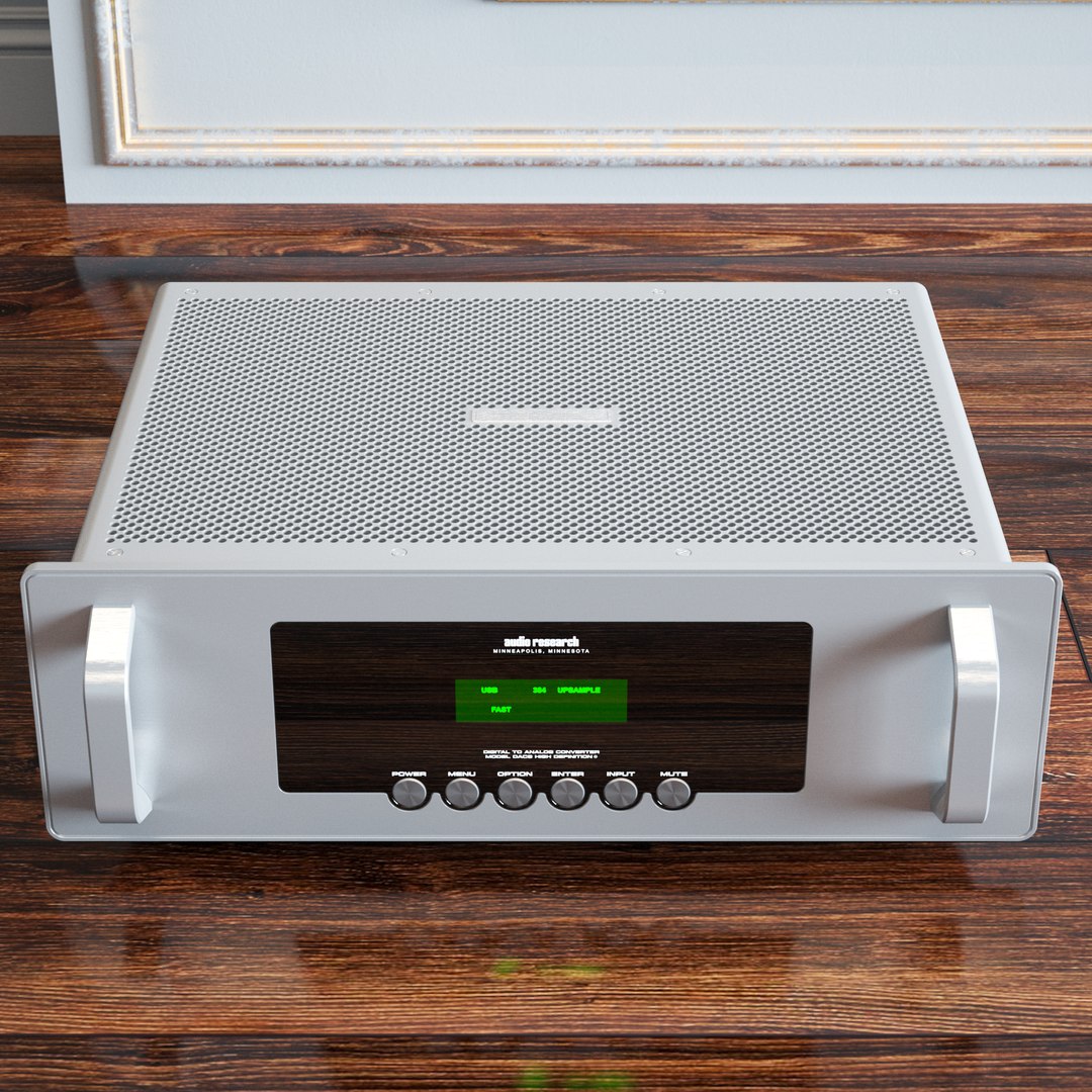 Audio Research DAC 9 Tube DAC Silver 3D - TurboSquid 2007836