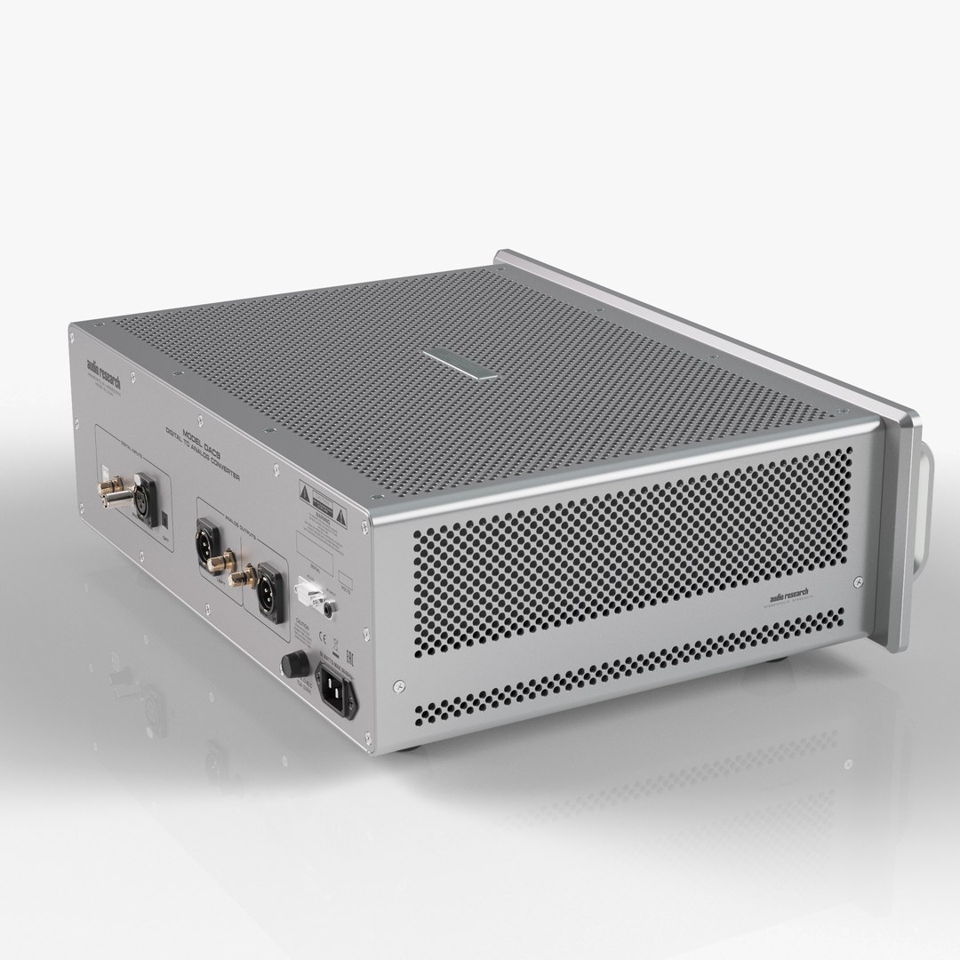 Audio Research DAC 9 Tube DAC Silver 3D - TurboSquid 2007836