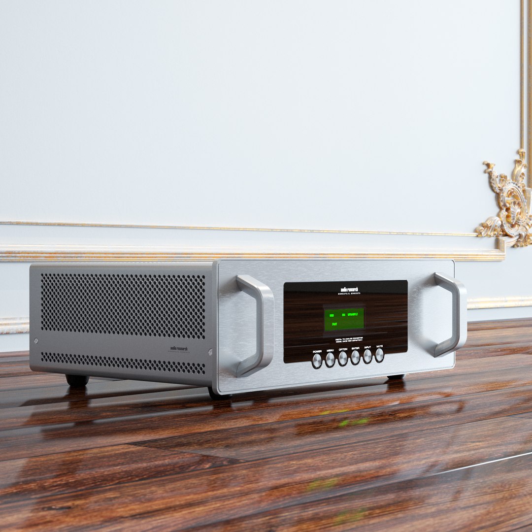 Audio Research DAC 9 Tube DAC Silver 3D - TurboSquid 2007836