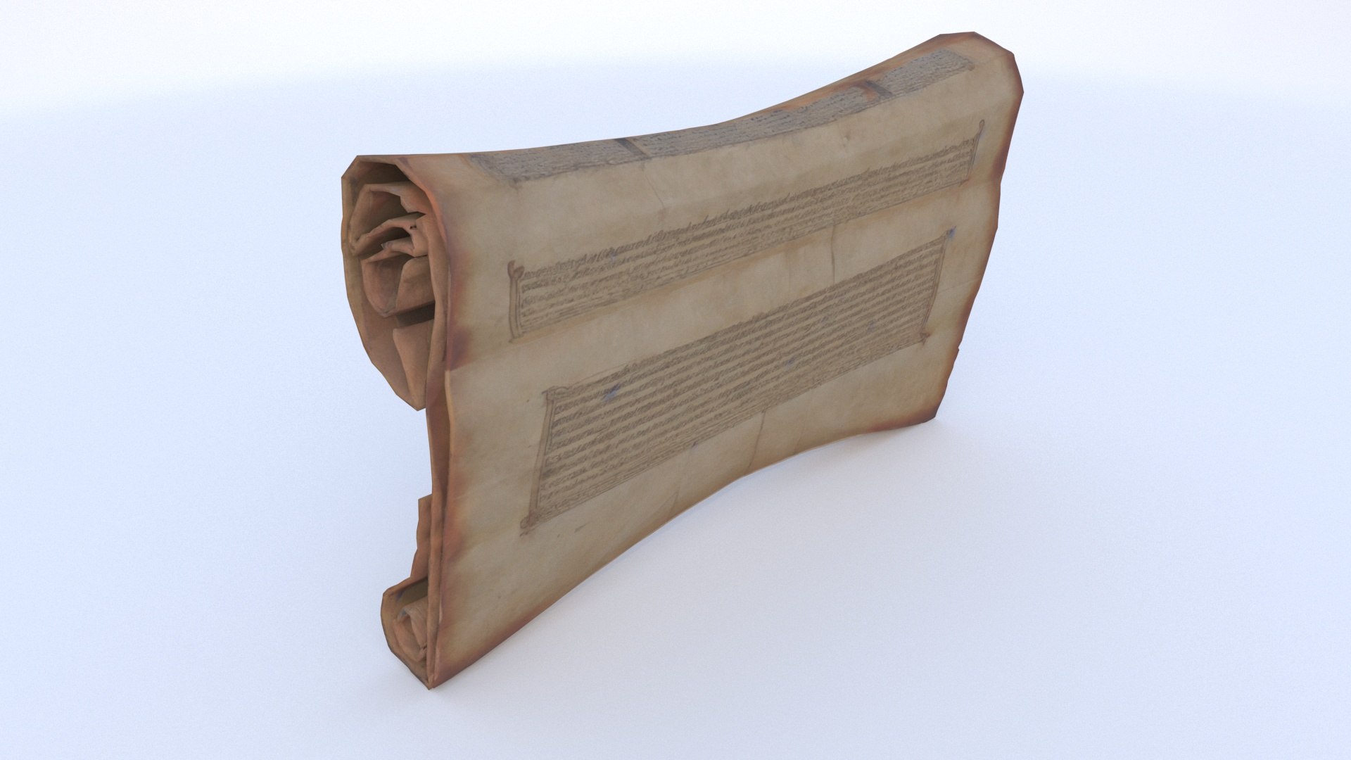 3D Model Parchment Scroll - TurboSquid 2327738