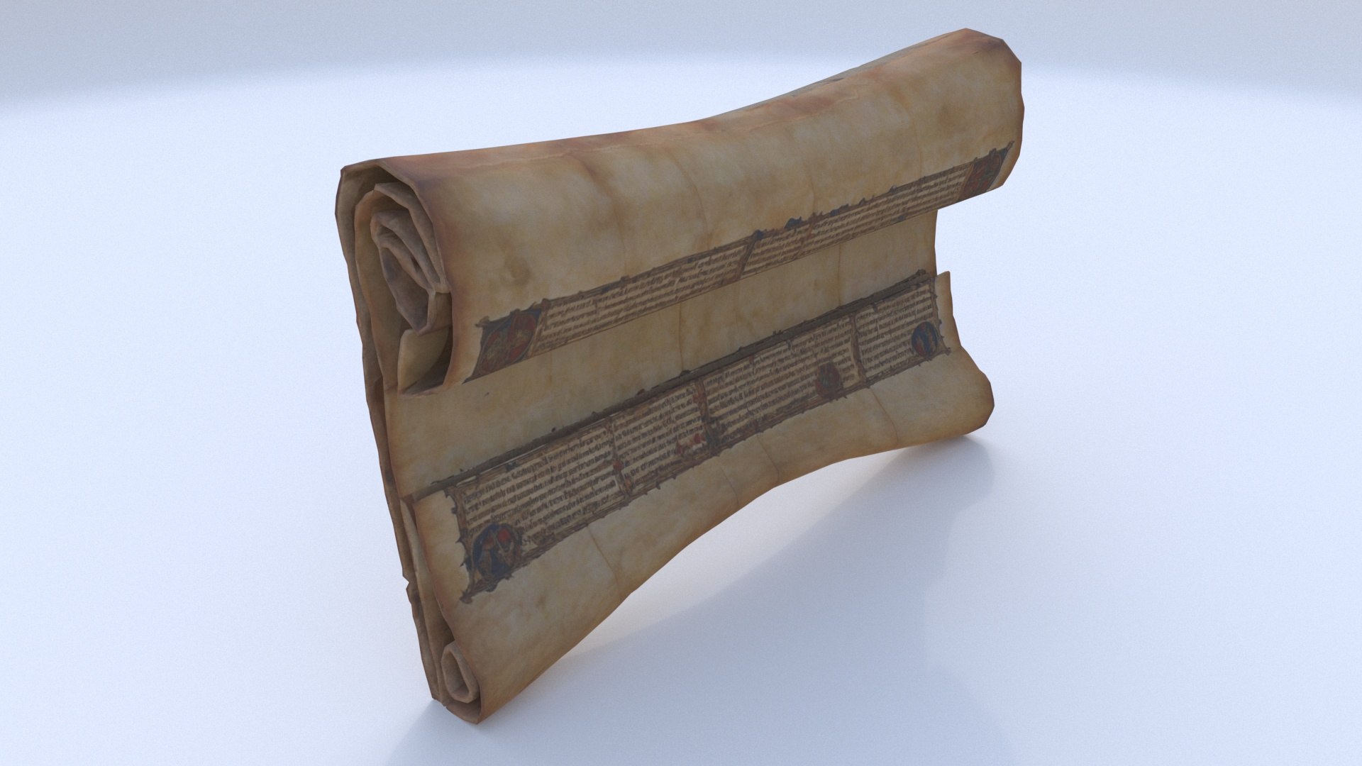 3D Model Parchment Scroll - TurboSquid 2327738
