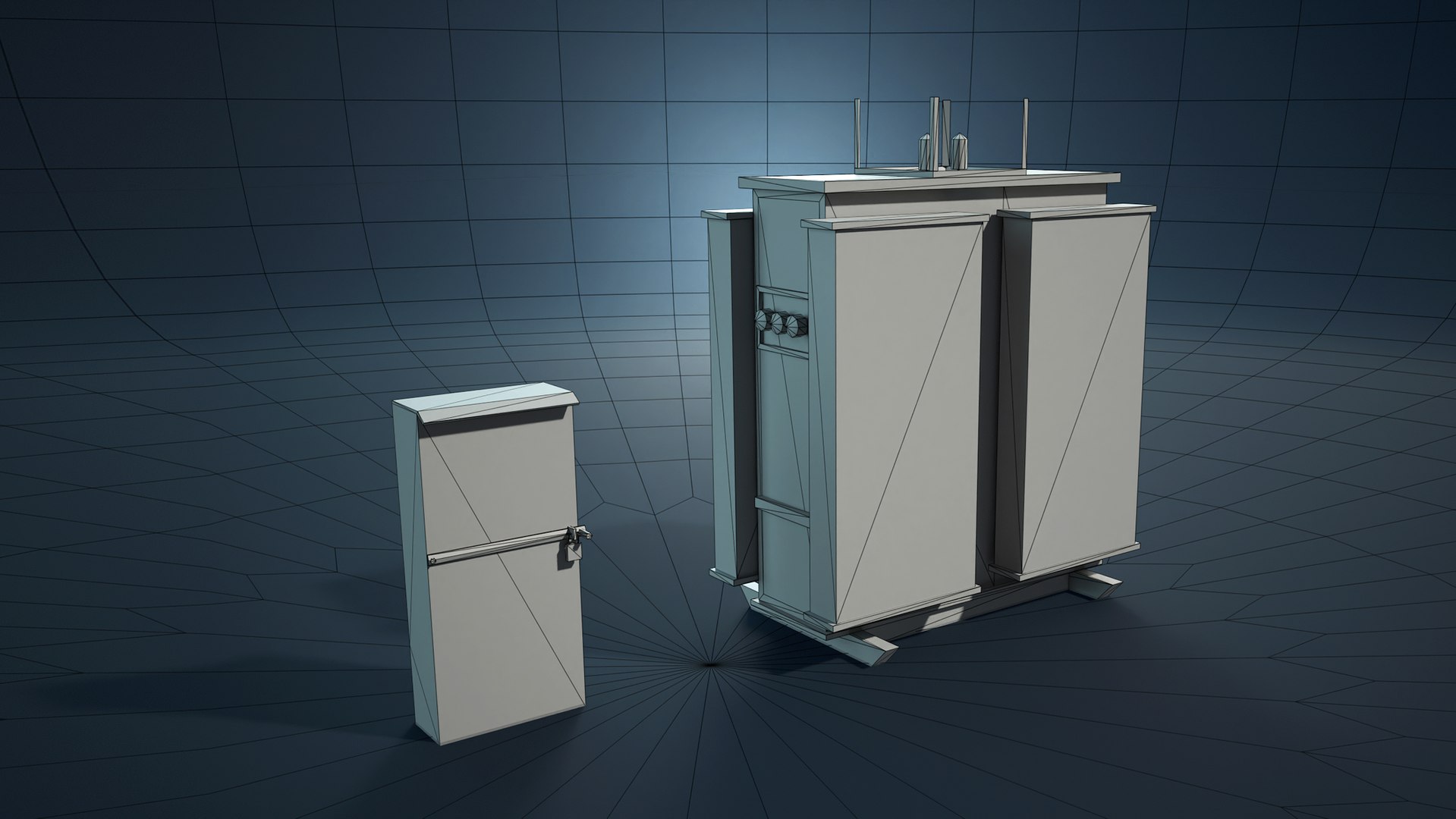 Transformer Boxes Low-Poly Low-poly Model - TurboSquid 2206609