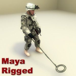 Download 3D Soldier Rig Maya Models - TurboSquid