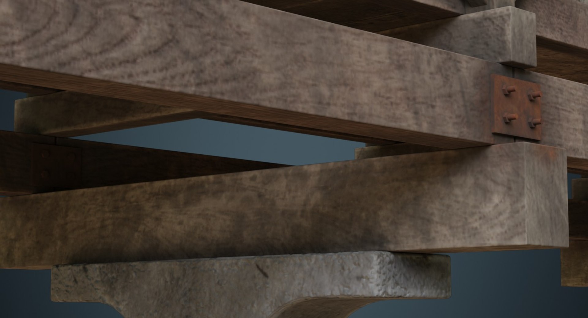 Plank Bridge 3b 3D - TurboSquid 1525307