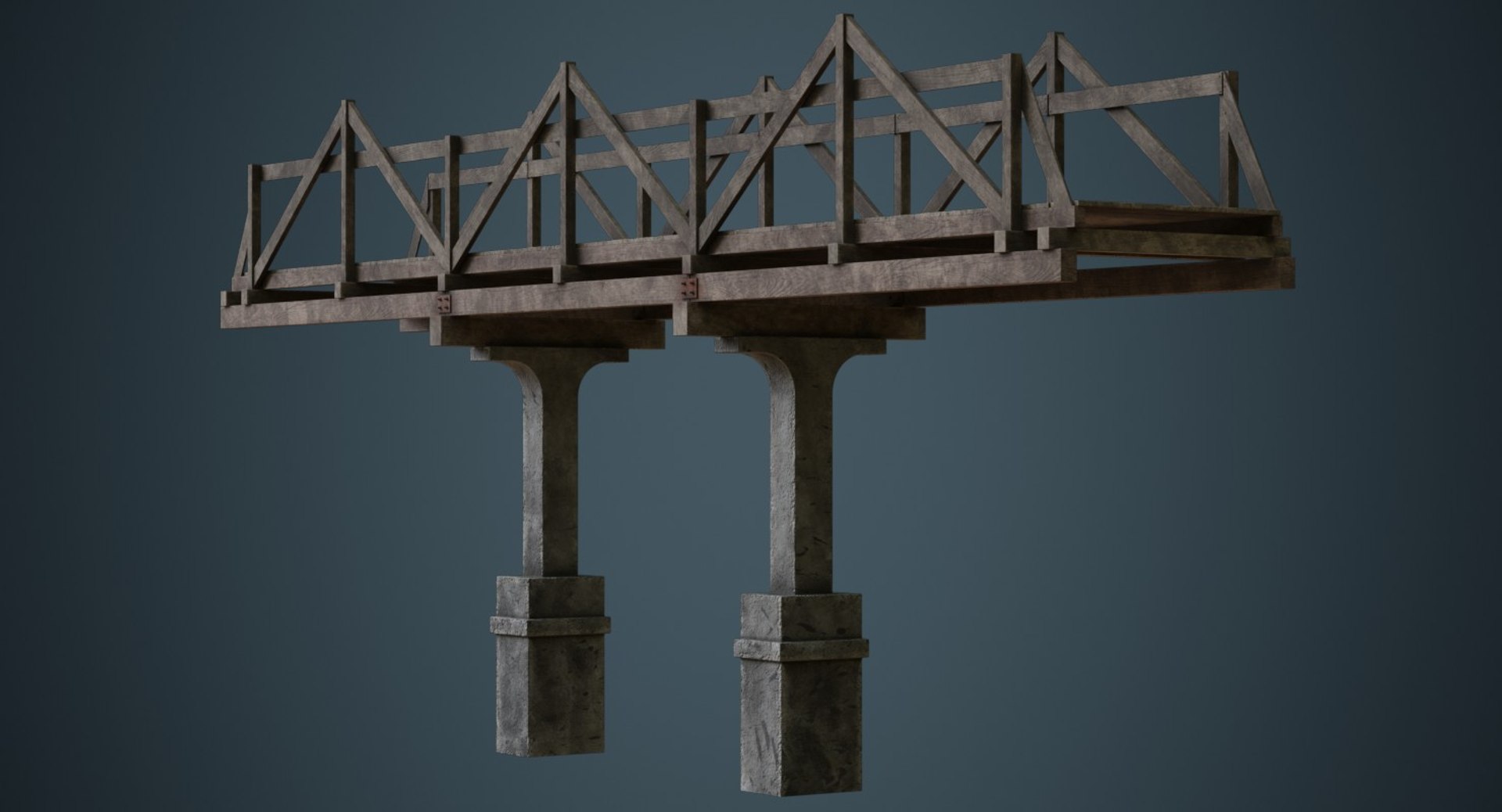 Plank Bridge 3b 3D - TurboSquid 1525307