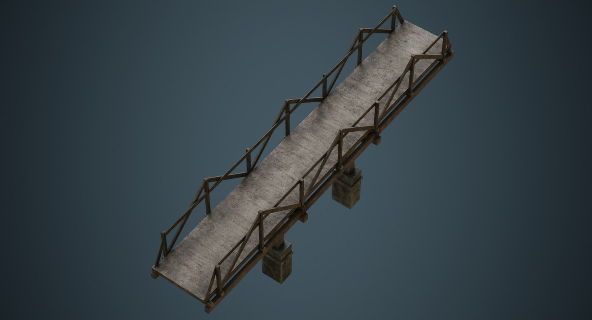 Plank Bridge 3b 3D - TurboSquid 1525307