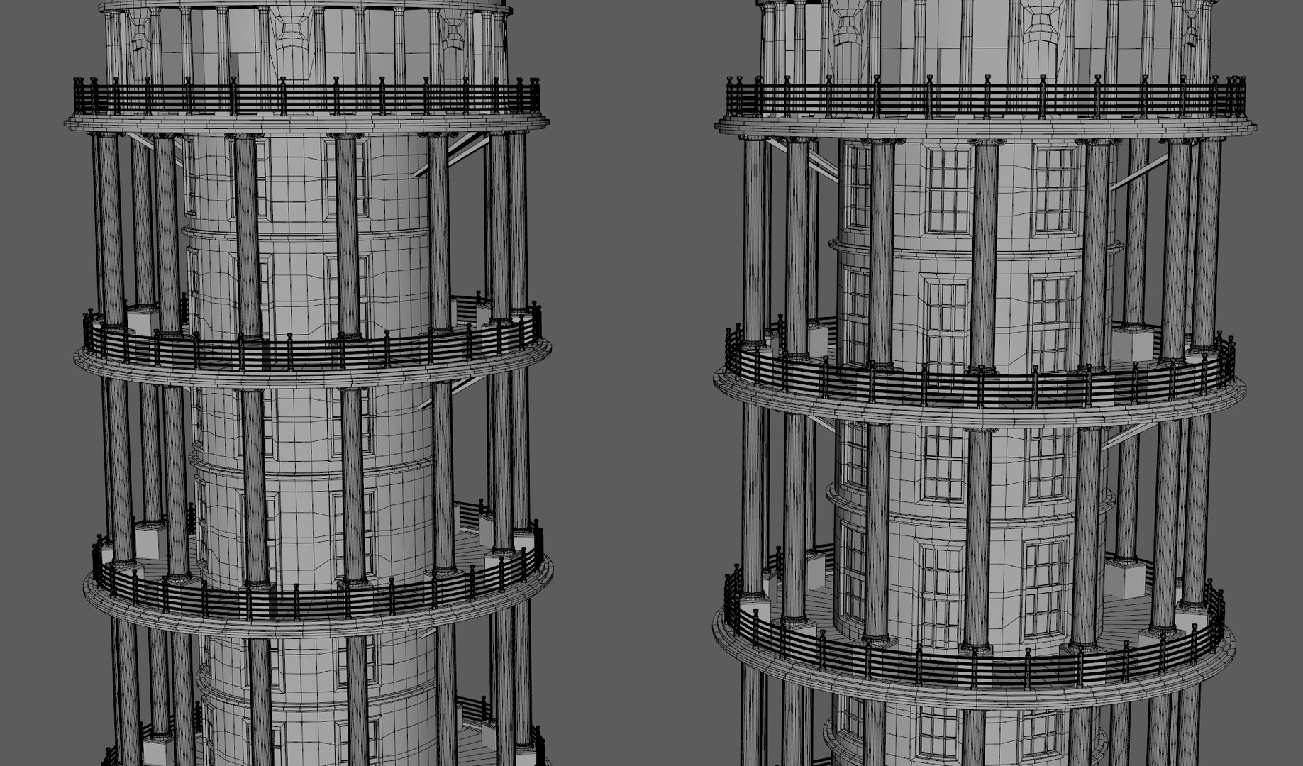 Skyscraper Retro 3D Model - TurboSquid 1210992
