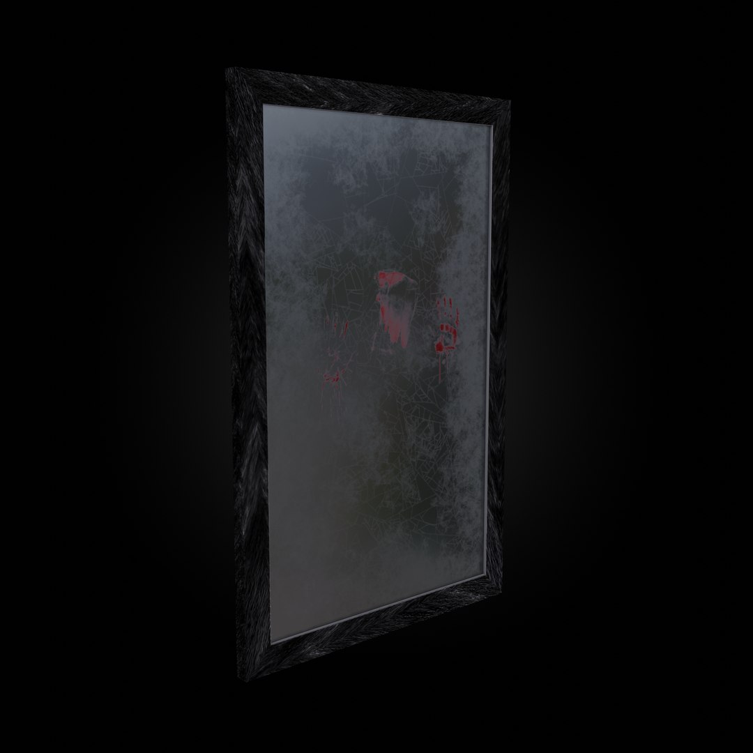 3D Old bloody shabby cracked mirror Low-poly - TurboSquid 1966712