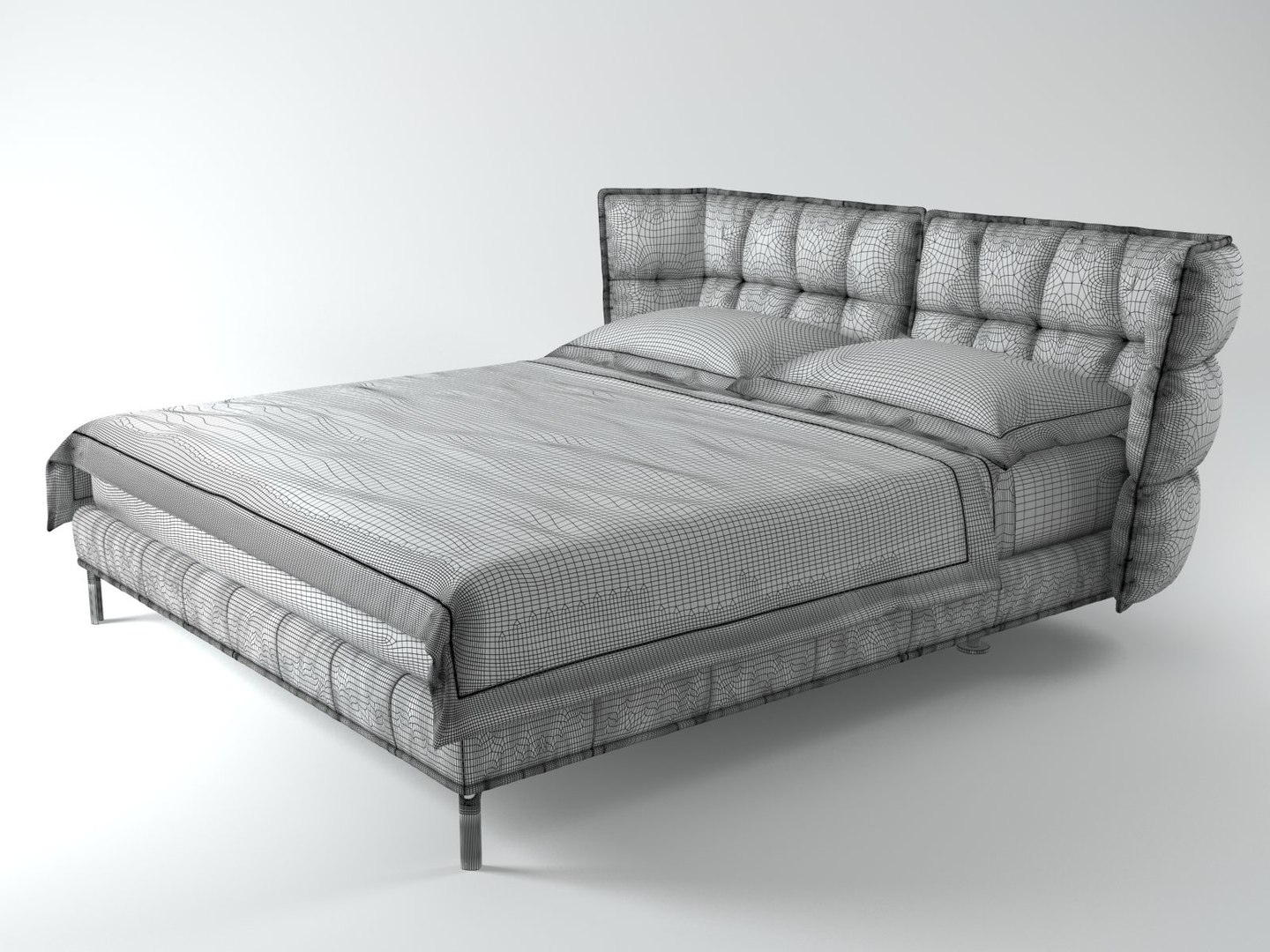 Husk Bed B 3D Model - TurboSquid 1175004