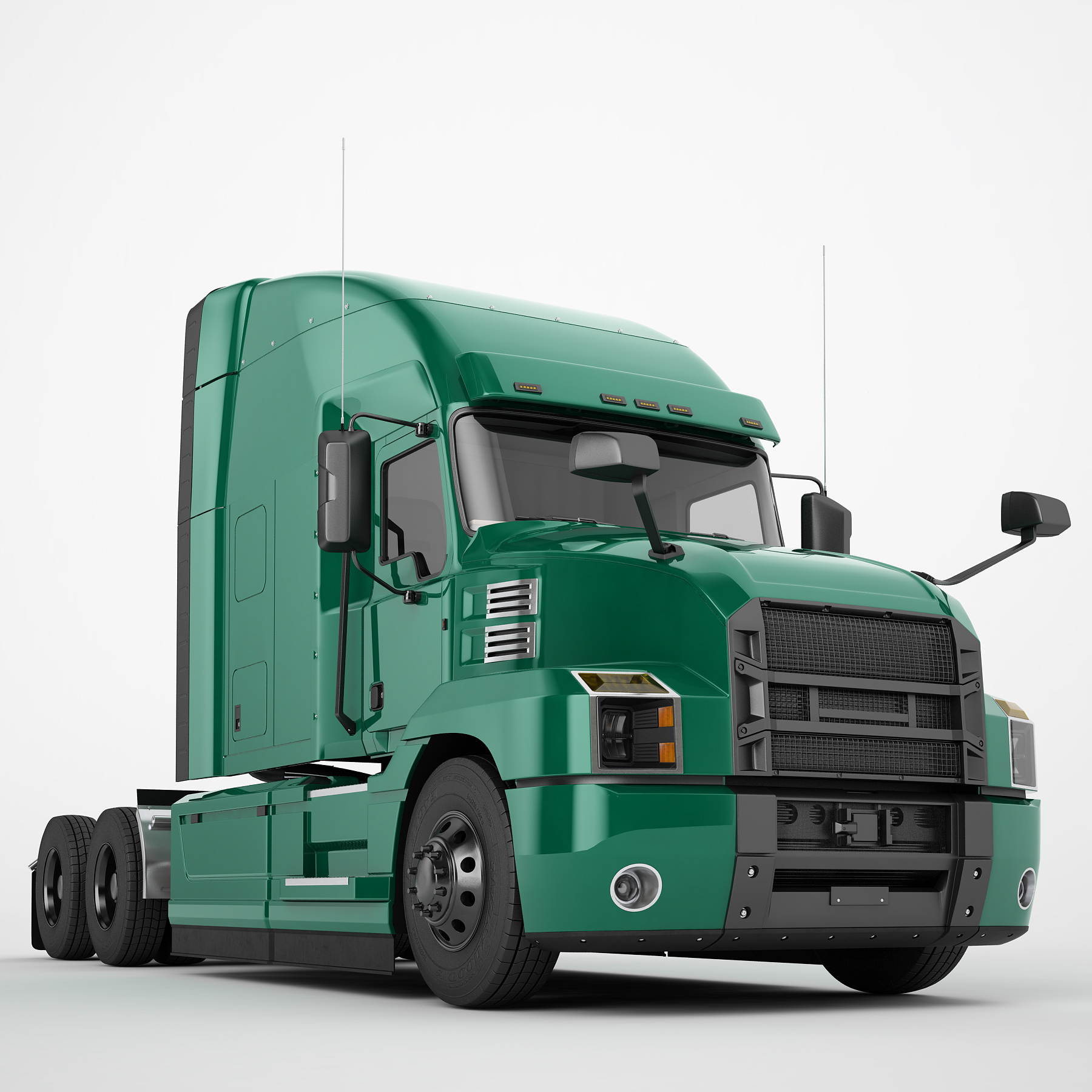 Semi truck generic model - TurboSquid 1679309