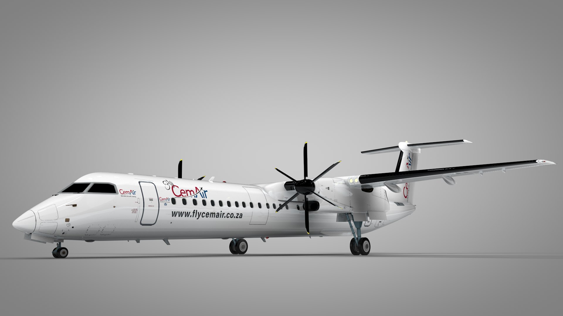 Cemair Bombardier DHC-8 Q400 Dash 8 L1577 3D Model - TurboSquid 1822714
