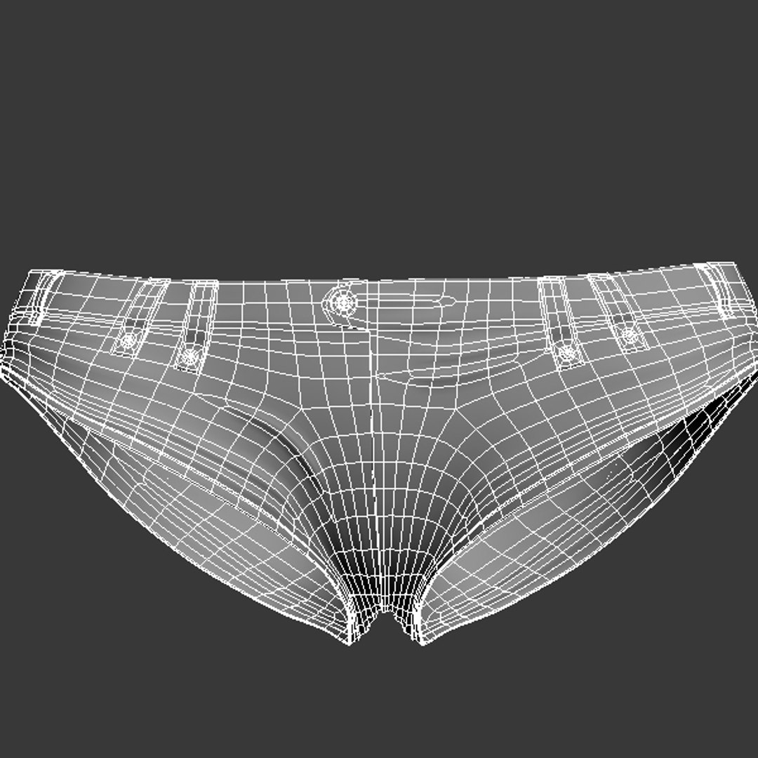 3d Jeans Shorts Model