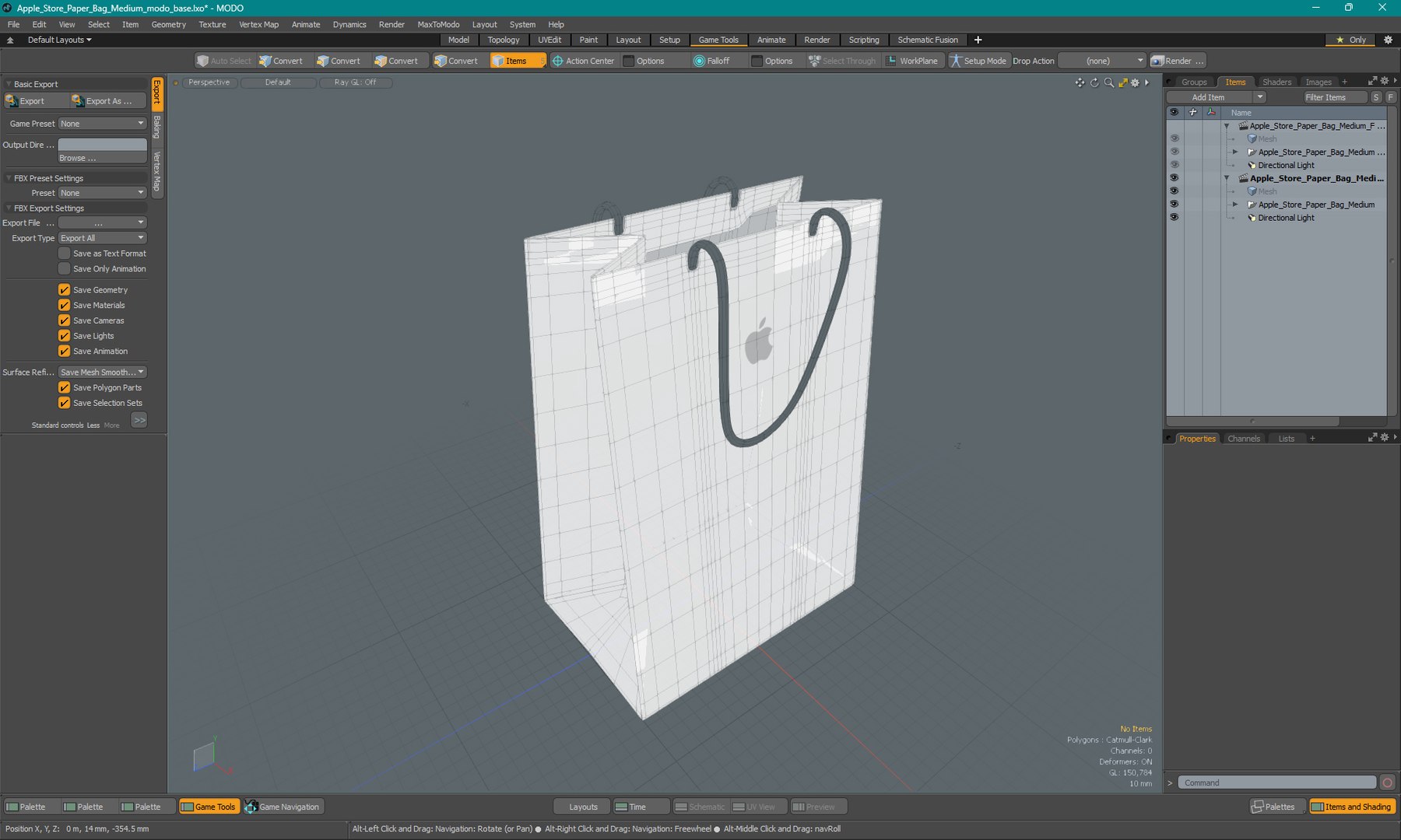 Apple Store Paper Bag Medium 3D Model - TurboSquid 2373268