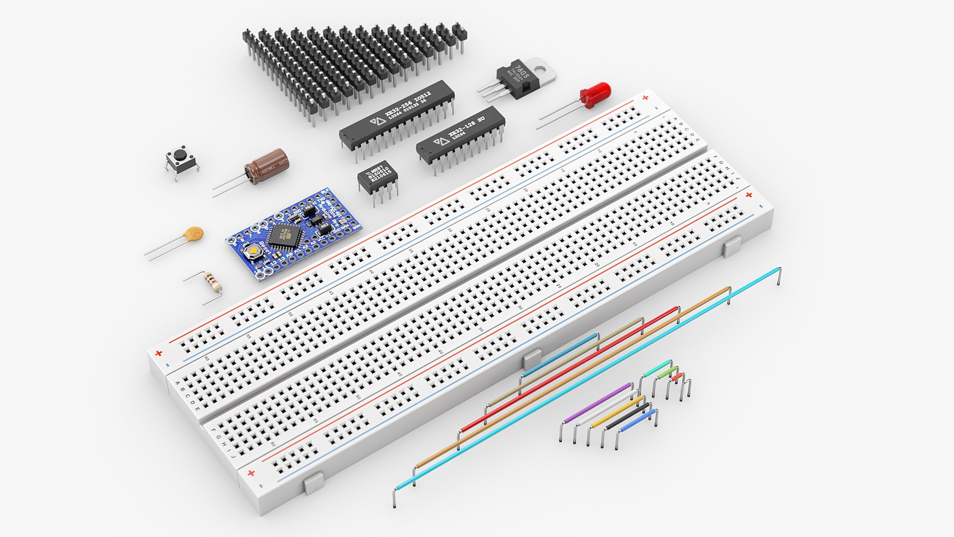 3D Maker Electronic Components Model - TurboSquid 1690793
