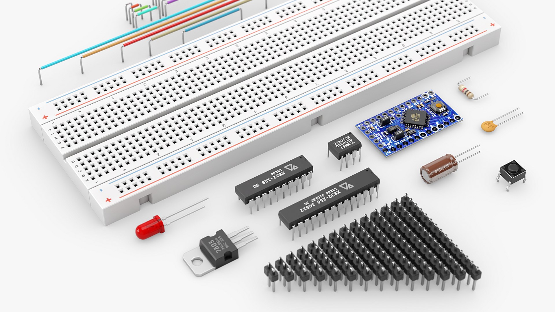 3D Maker Electronic Components Model - TurboSquid 1690793