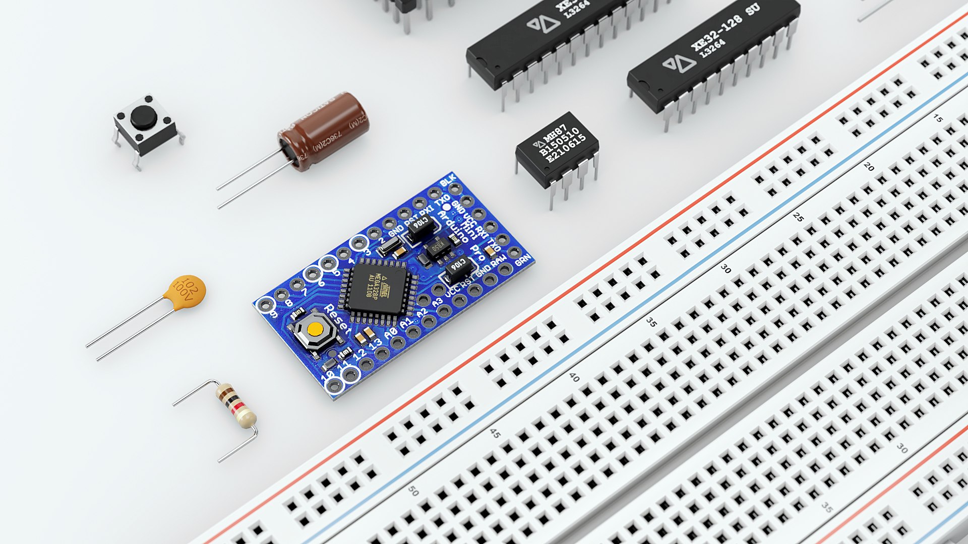 3D Maker Electronic Components Model - TurboSquid 1690793
