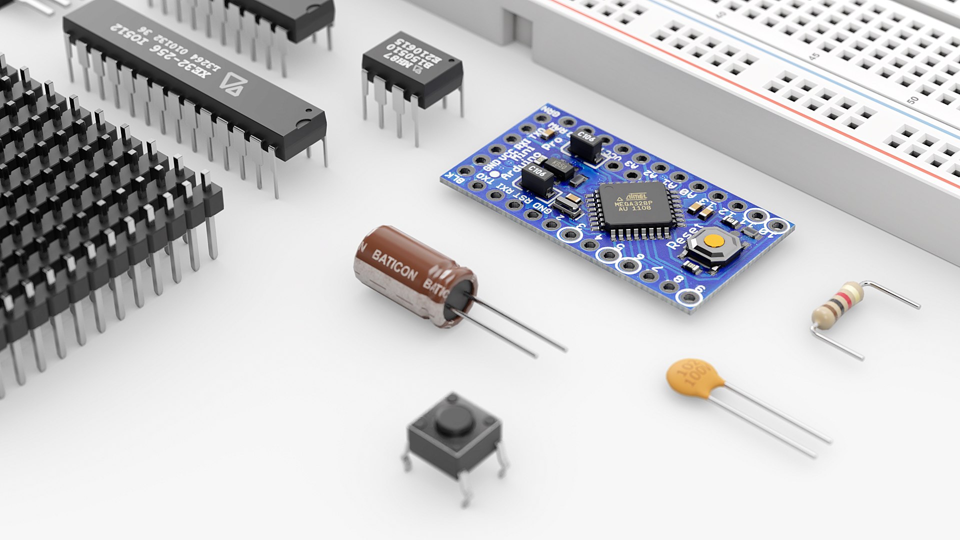 3D Maker Electronic Components Model - TurboSquid 1690793