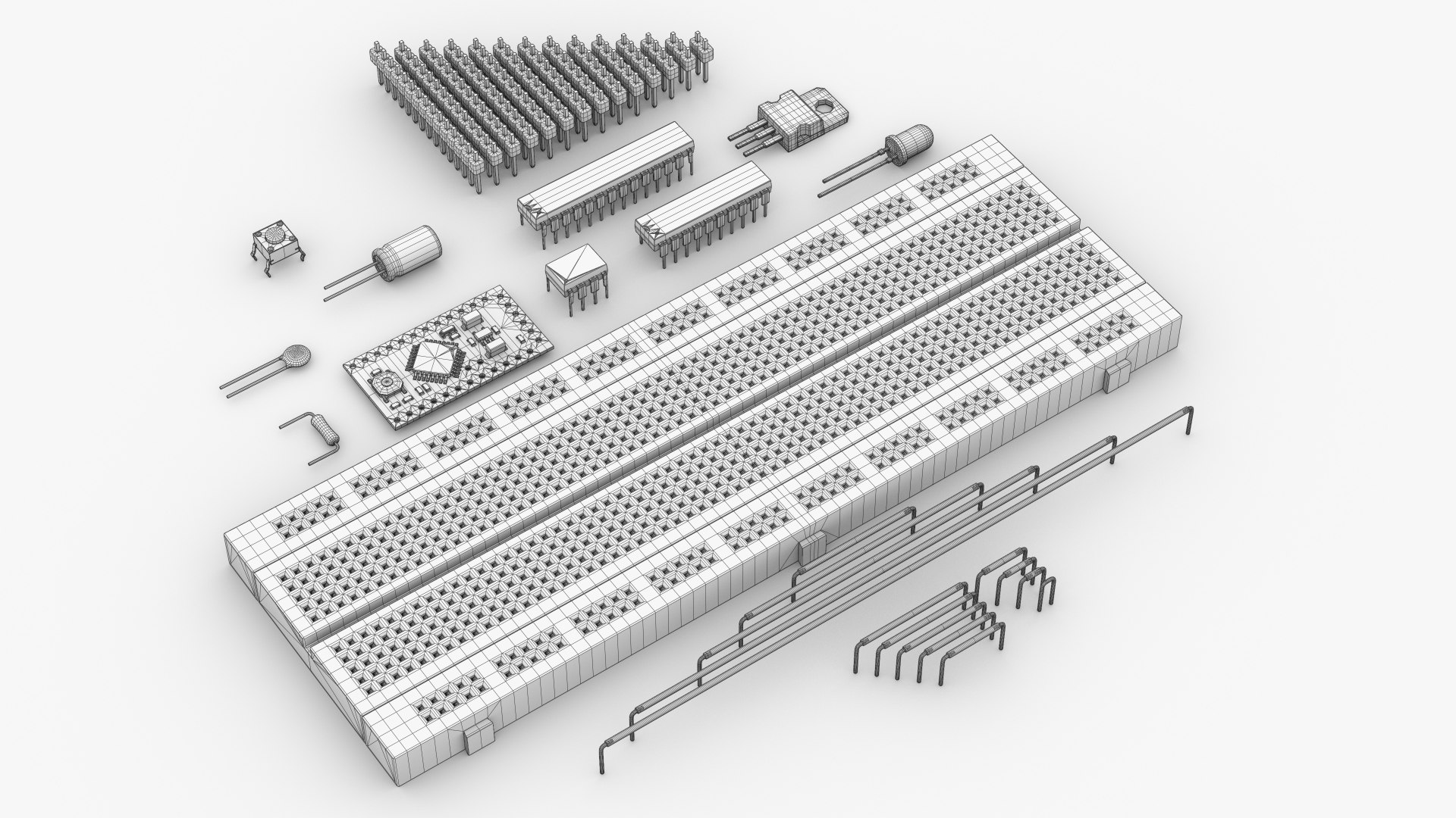 3D Maker Electronic Components Model - TurboSquid 1690793
