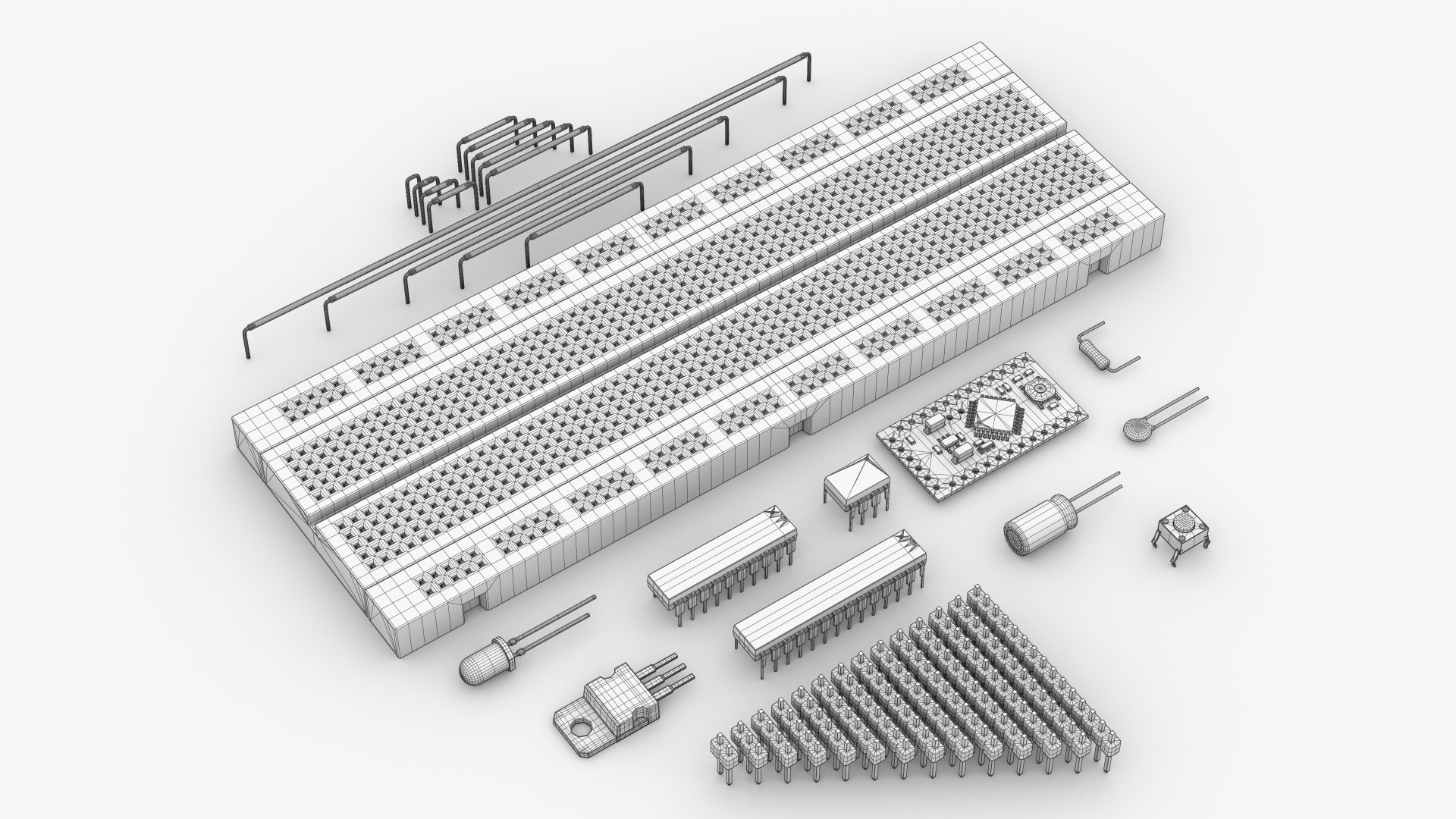 3D Maker Electronic Components Model - TurboSquid 1690793