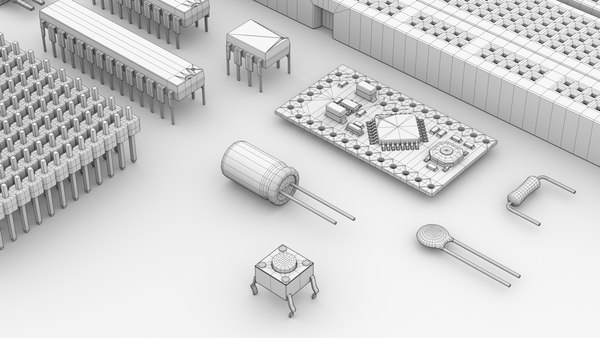 3D maker electronic components model - TurboSquid 1690793