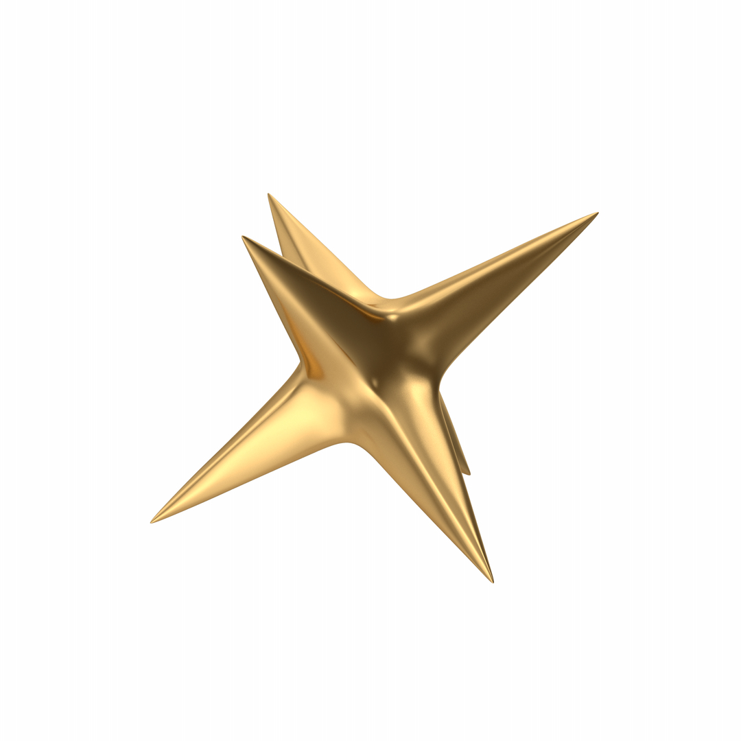 3D Model Gold Sharp Spike - TurboSquid 2247602