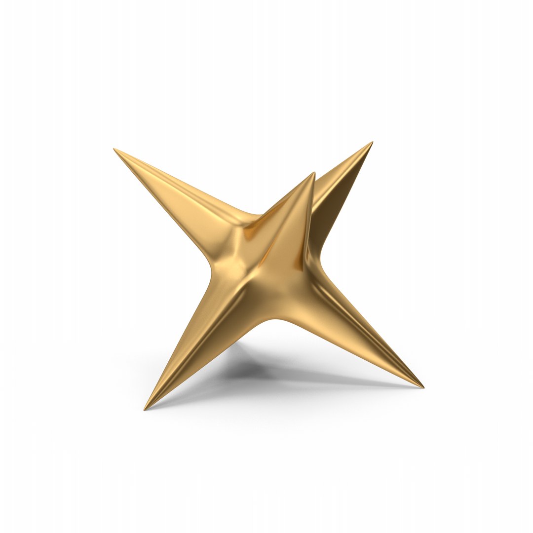 3D Model Gold Sharp Spike - TurboSquid 2247602