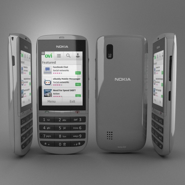 3d nokia asha 300 model