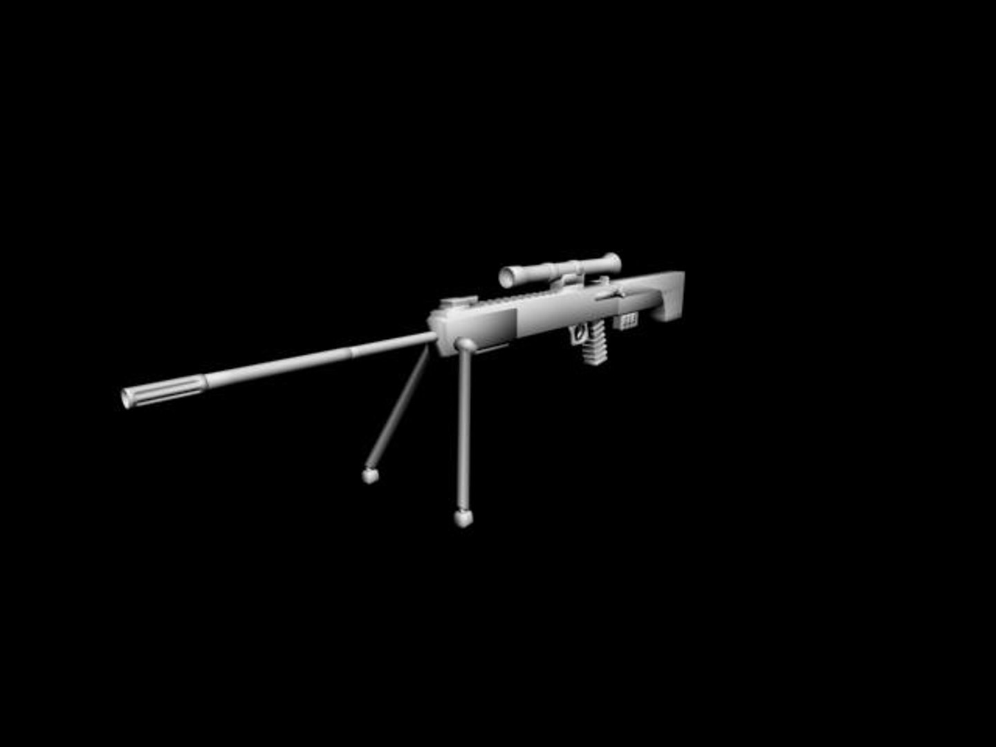 qbu-88: sniper rifle 3d 3ds