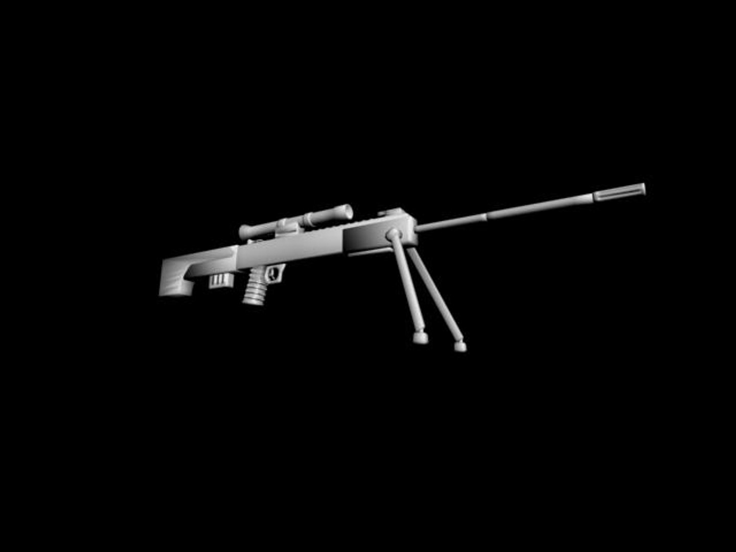 qbu-88: sniper rifle 3d 3ds