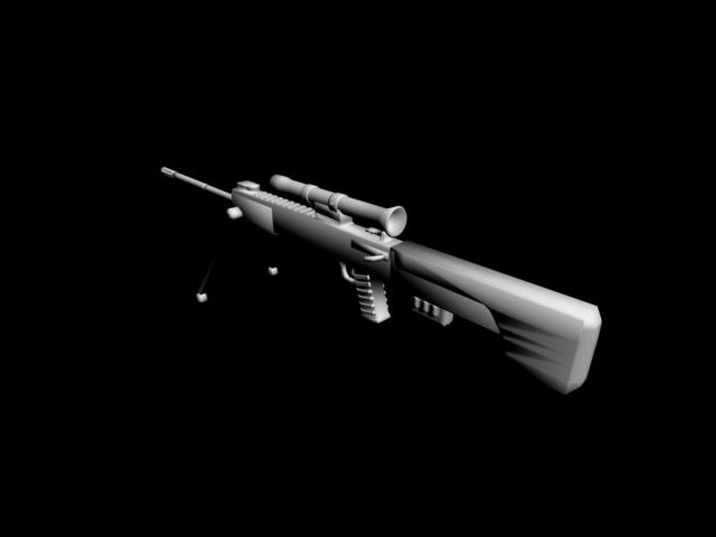 qbu-88: sniper rifle 3d 3ds