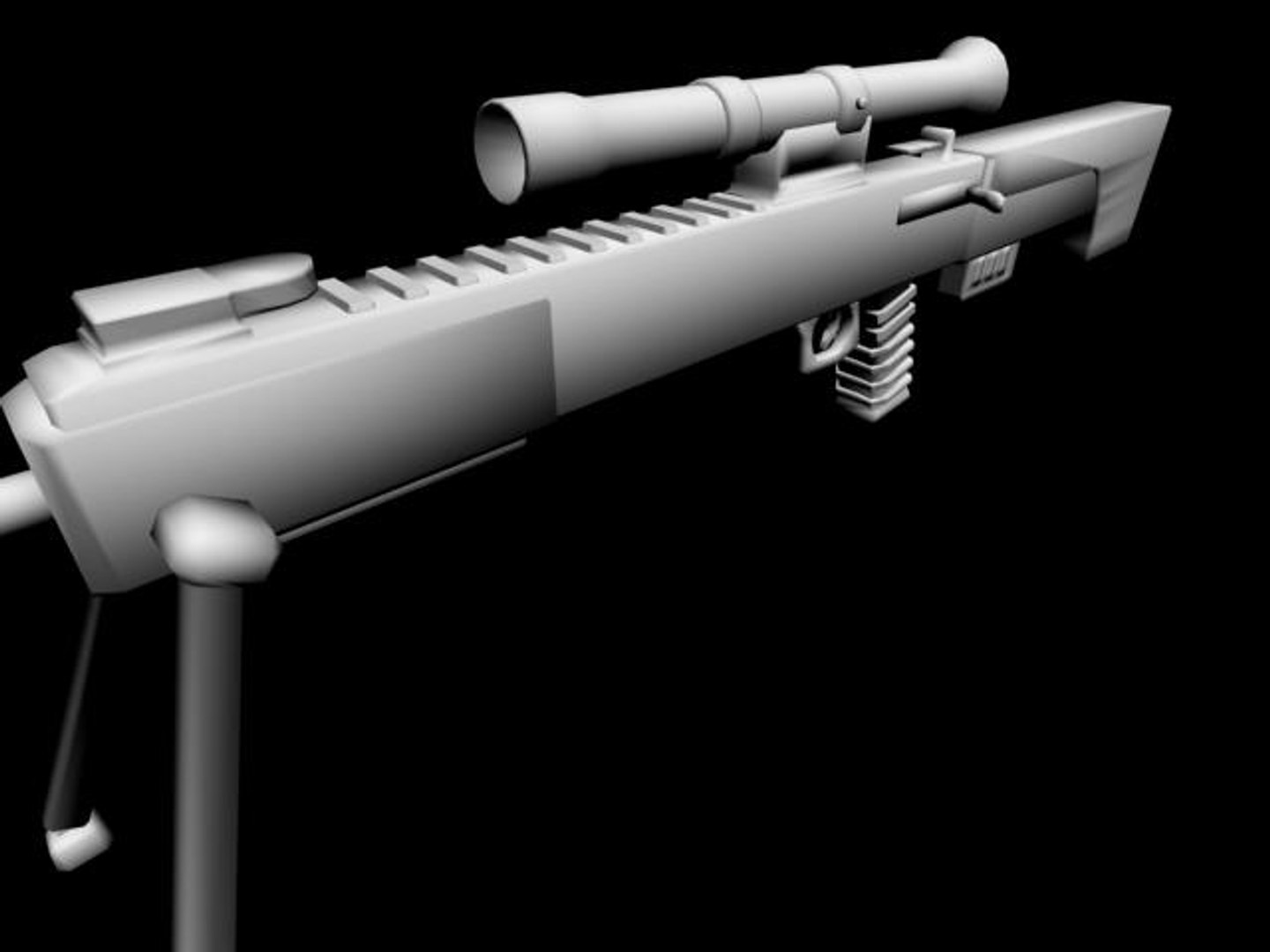 qbu-88: sniper rifle 3d 3ds