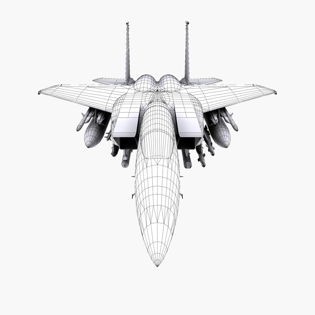 f-15e strike eagle fighter 3d max