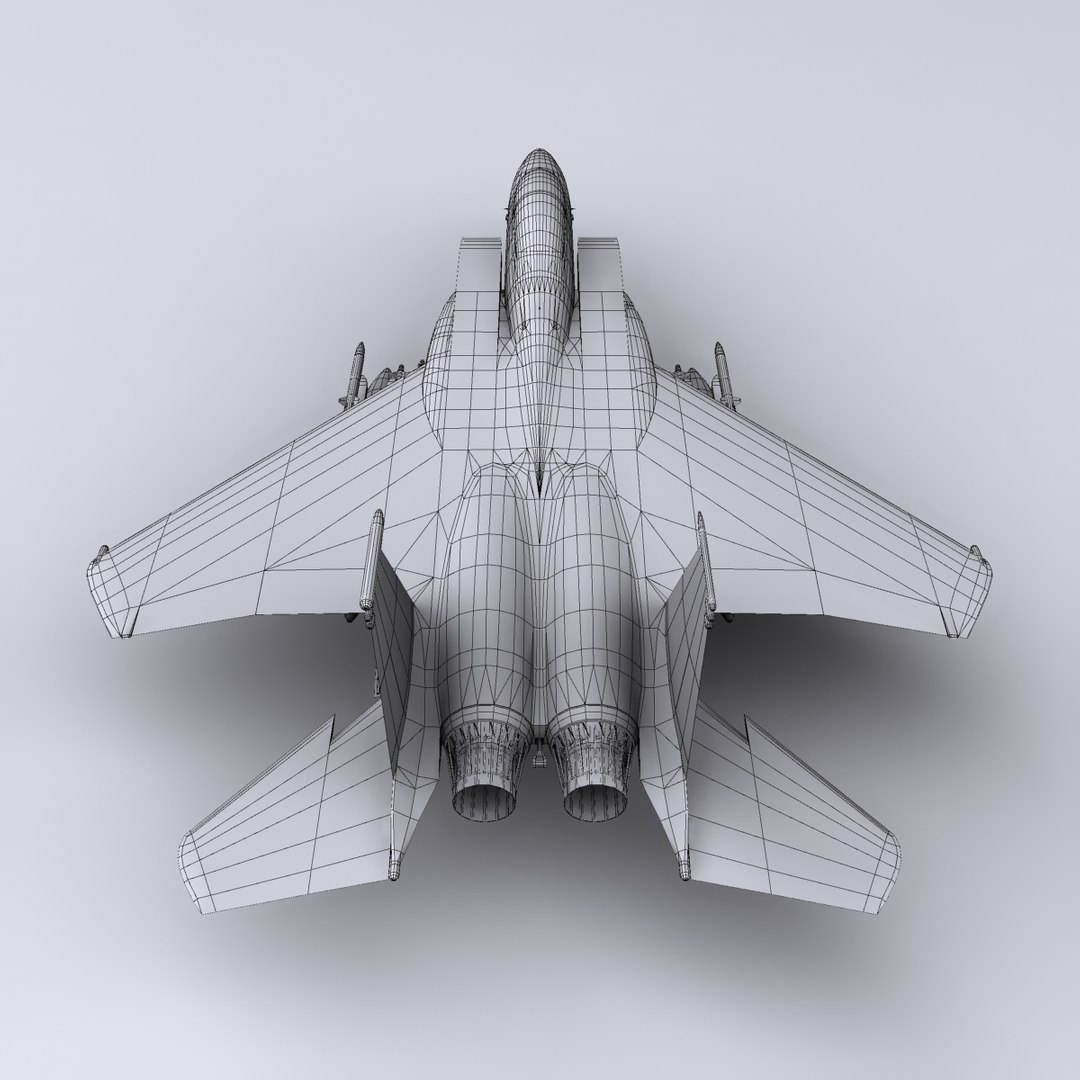f-15e strike eagle fighter 3d max