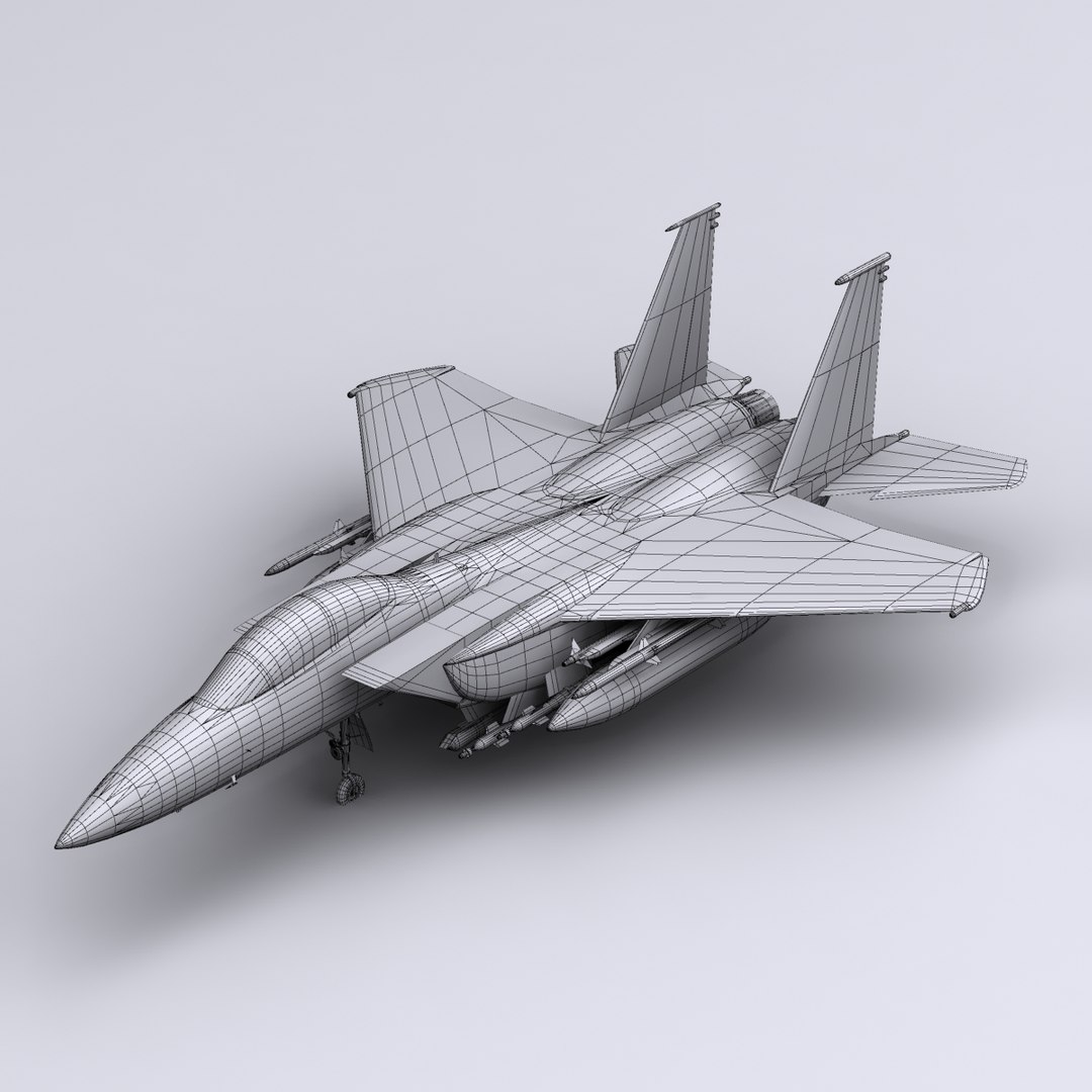 f-15e strike eagle fighter 3d max