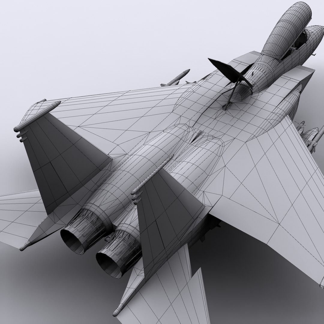 f-15e strike eagle fighter 3d max