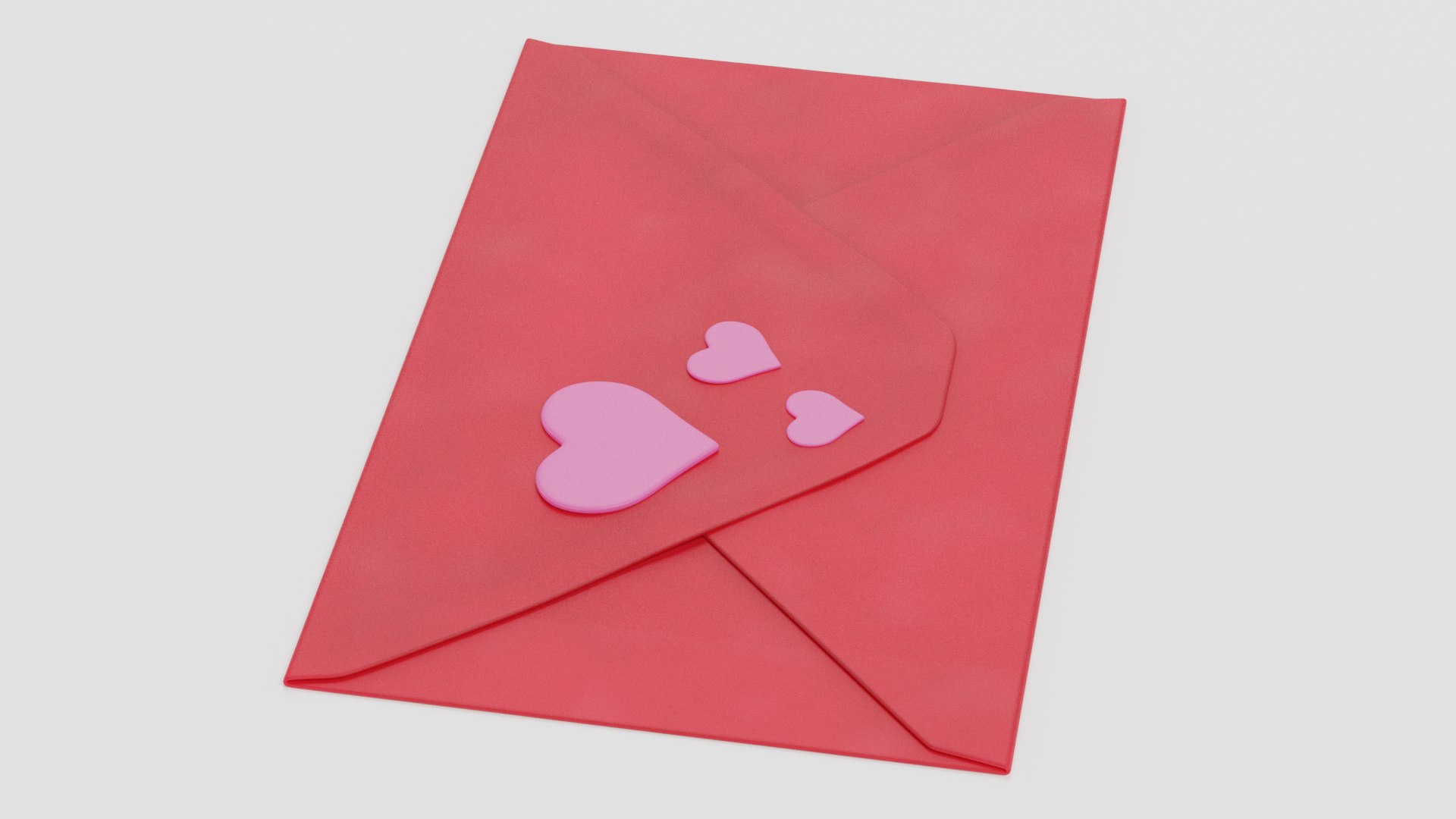 3D Envelope Paper Office Model - TurboSquid 1692296