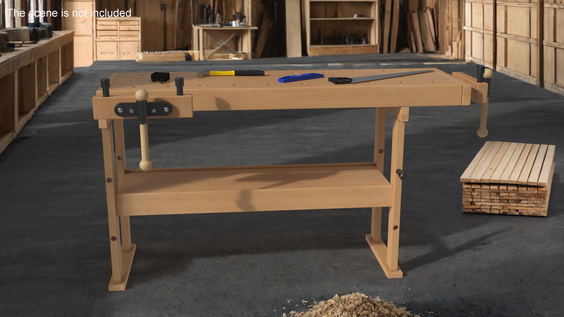 Carpentry Workbench Model - TurboSquid 2268605