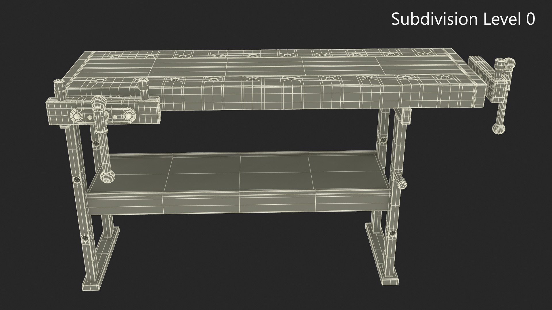Carpentry Workbench Model - TurboSquid 2268605