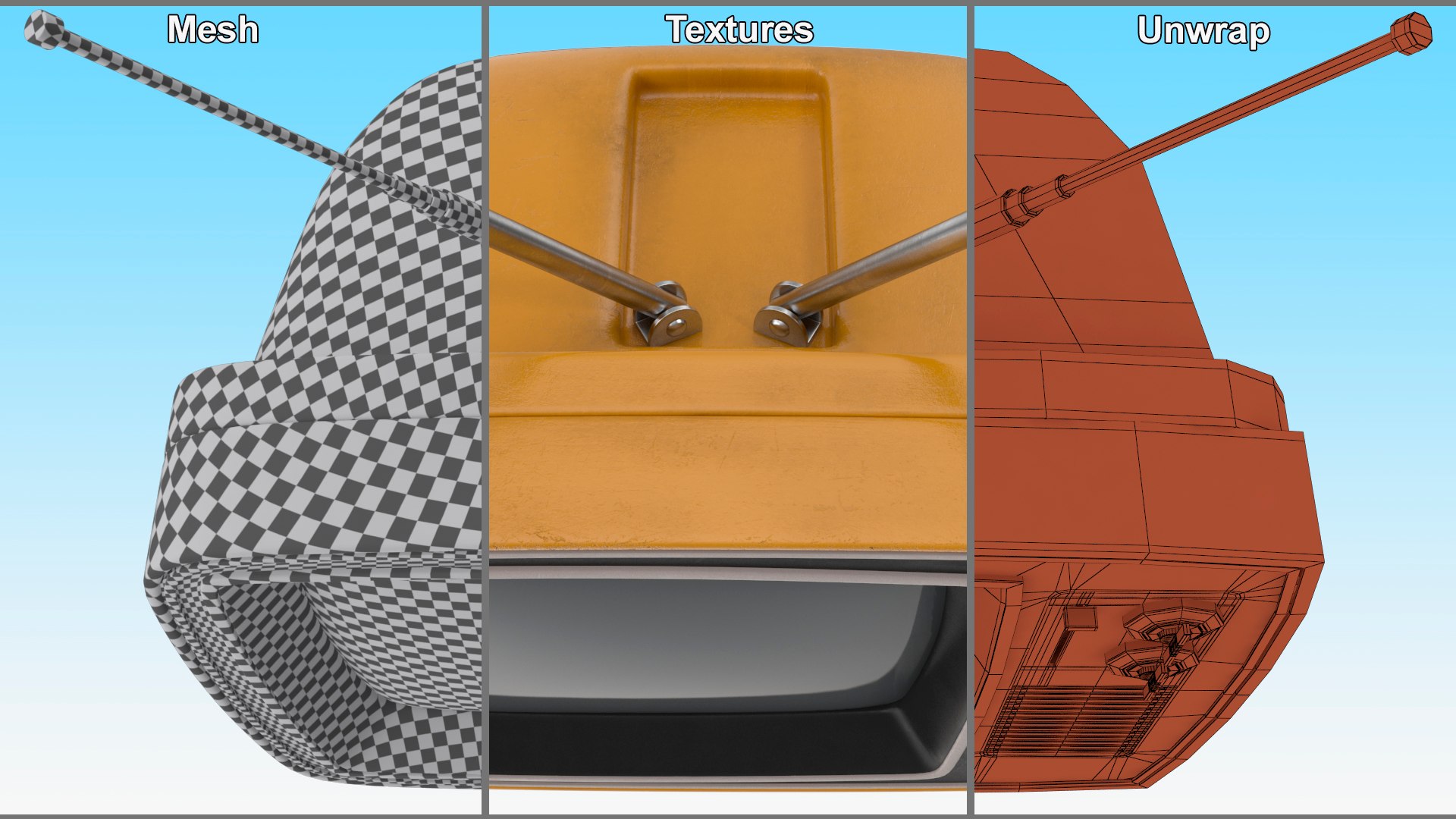 Retro Vintage TV 3D Model - TurboSquid 2167638