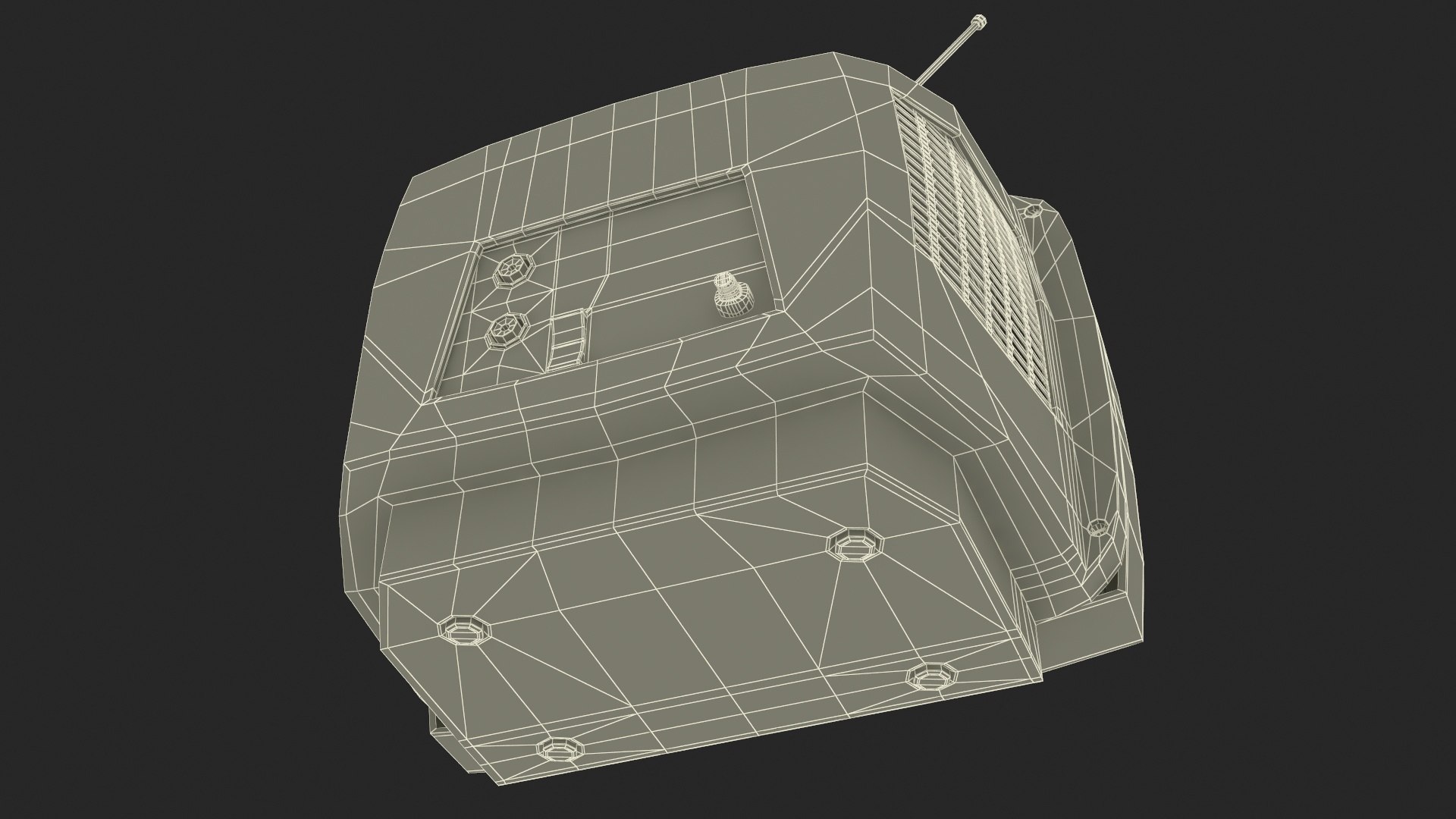 Retro Vintage TV 3D Model - TurboSquid 2167638