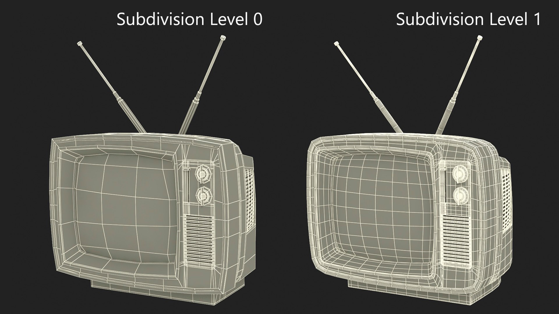 Retro Vintage TV 3D Model - TurboSquid 2167638