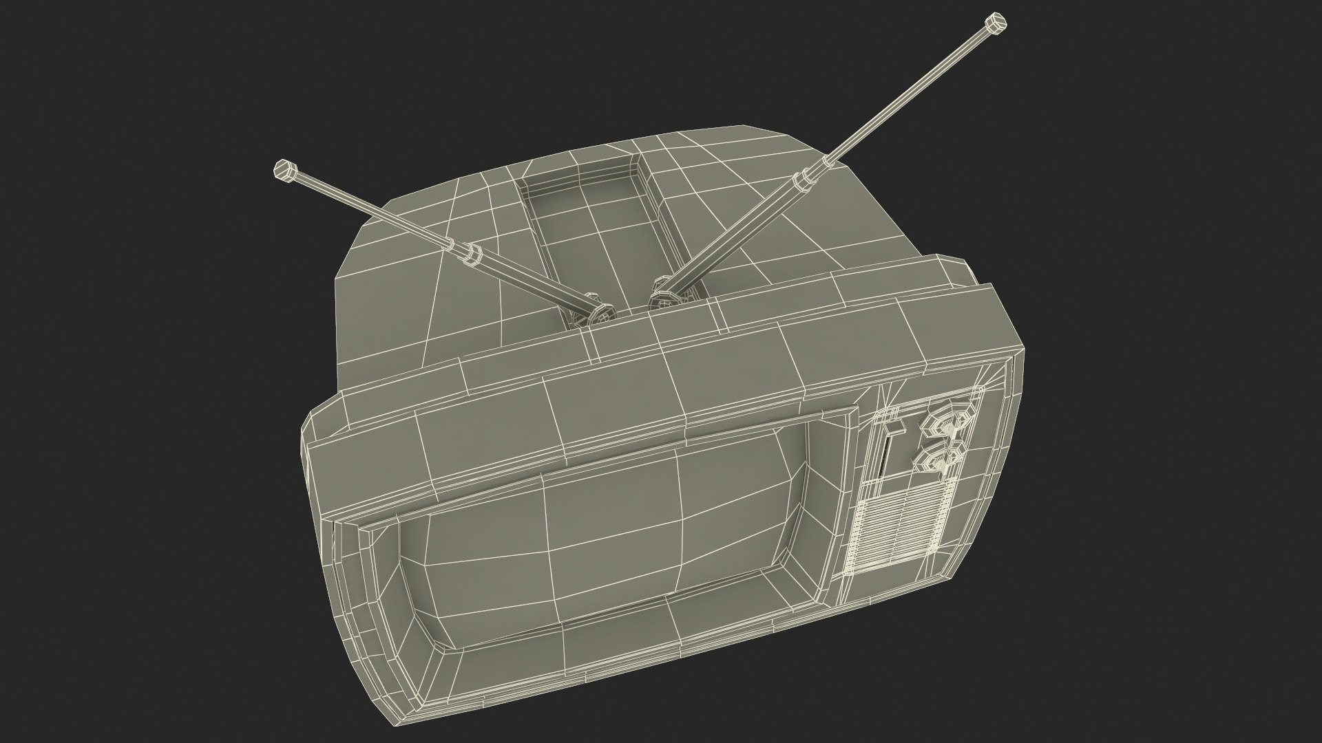 Retro Vintage TV 3D model - TurboSquid 2167638