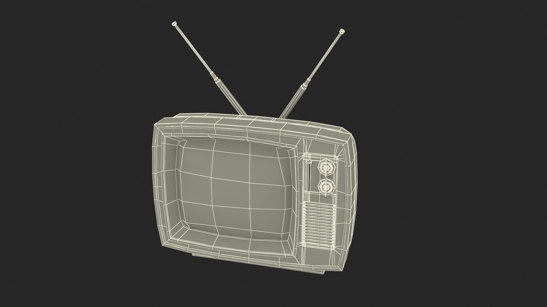 Retro Vintage TV 3D model - TurboSquid 2167638