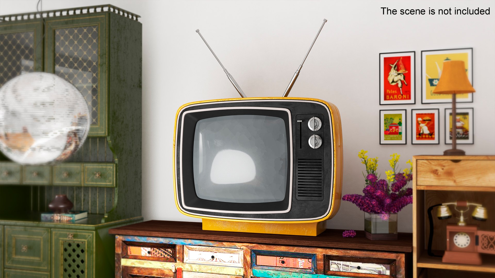 Retro Vintage TV 3D Model - TurboSquid 2167638