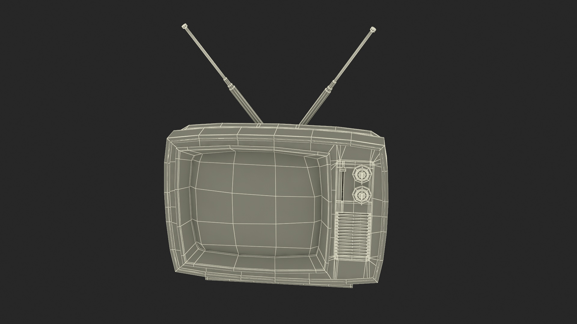 Retro Vintage TV 3D Model - TurboSquid 2167638