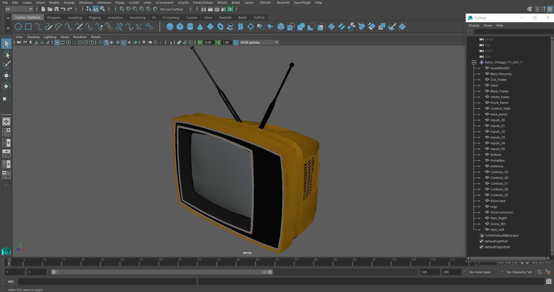 Retro Vintage TV 3D Model - TurboSquid 2167638