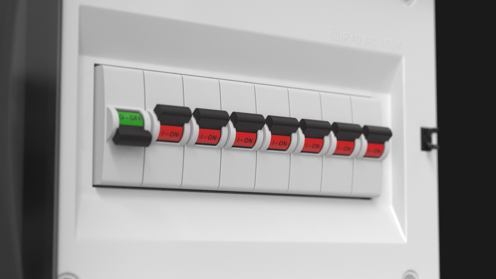 Electrical Panel ABB Unibox IP40 8M Model - TurboSquid 2020580